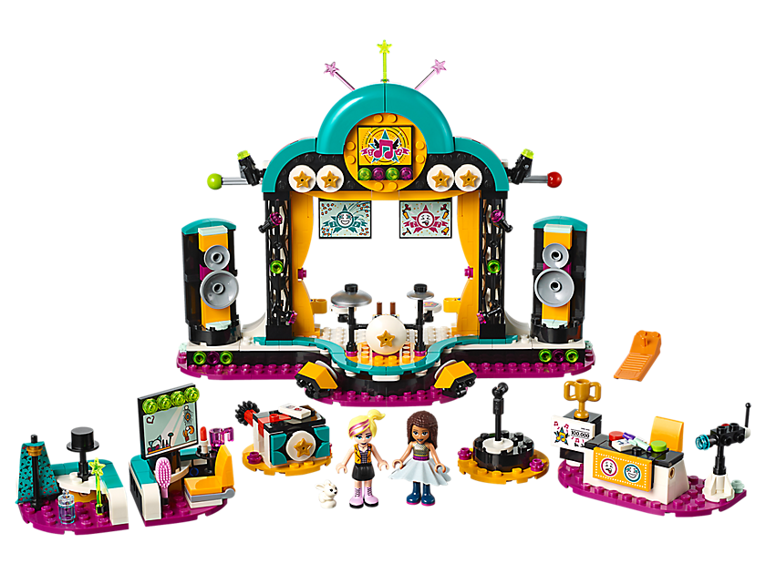 LEGO Friends 41368 Andrea's Talent Show - Interactive Rotating Stage ...