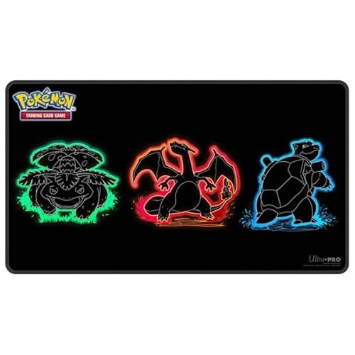 Pokémon TCG Neon Kanto Foil Playmat – Premium Gaming Mat for Collectors